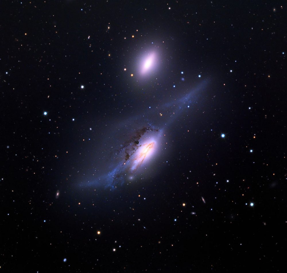 Eyes Galaxies: NGC 4435 and NGC 4438 | Constellation Guide