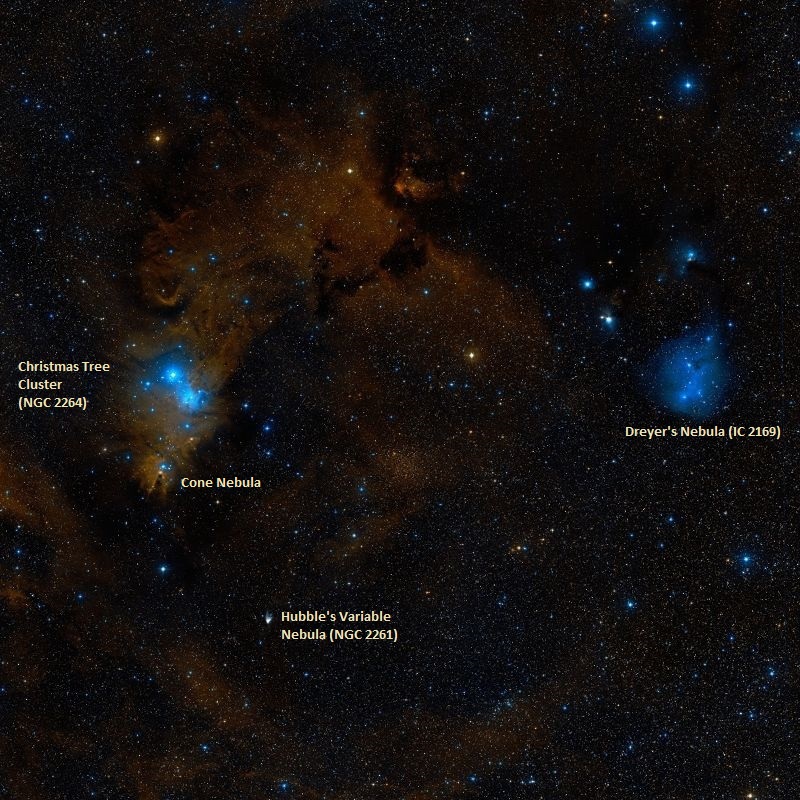 Cone Nebula (NGC 2264) – Constellation Guide
