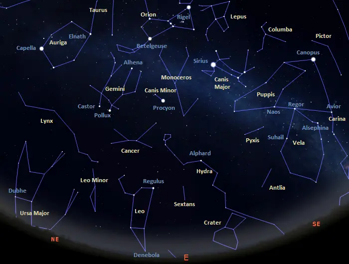 Constellations in the Sky Tonight – Constellation Guide